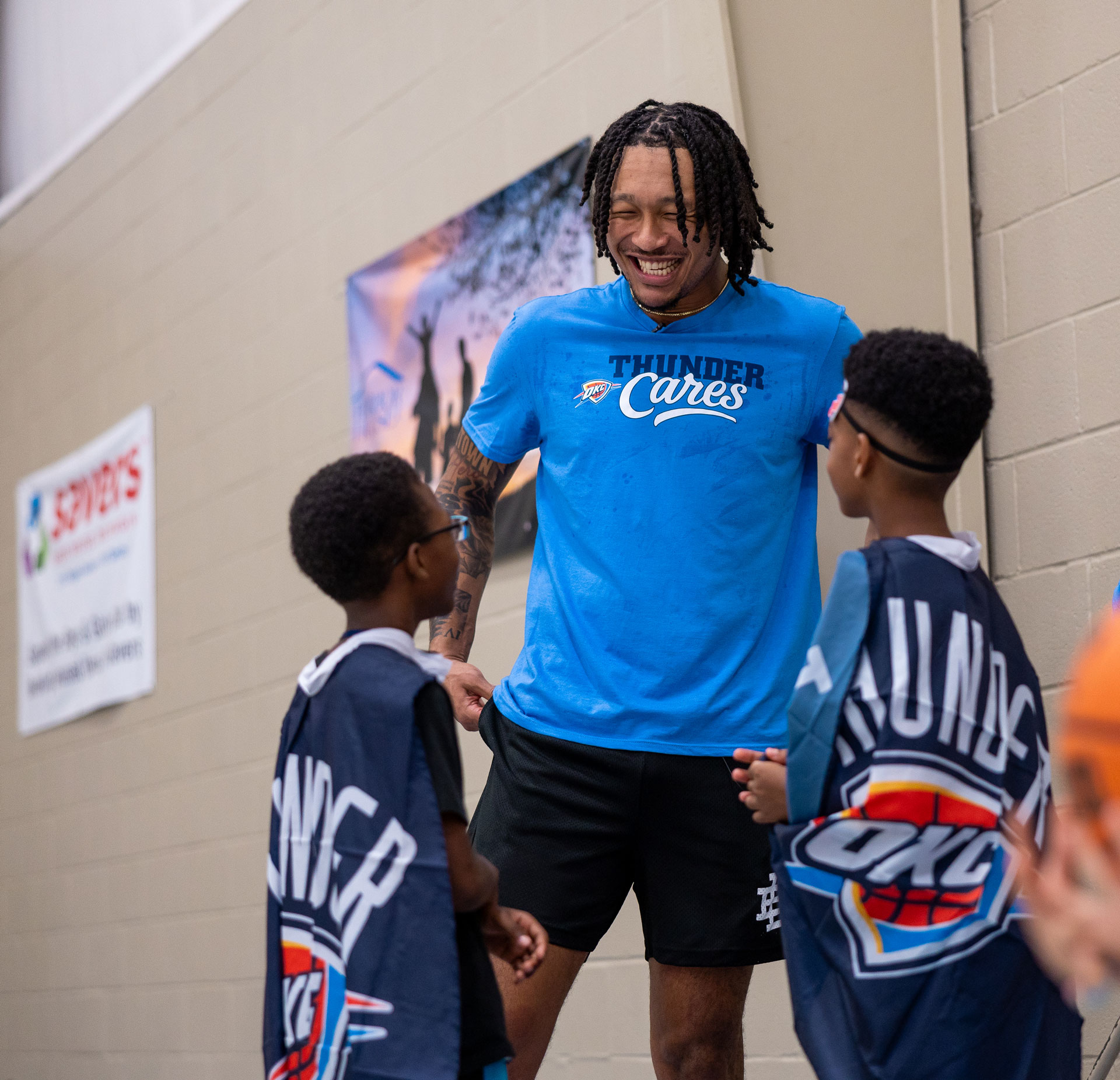 Photos: Jaylin Williams, Isaiah Joe Give Back Photo Gallery | NBA.com