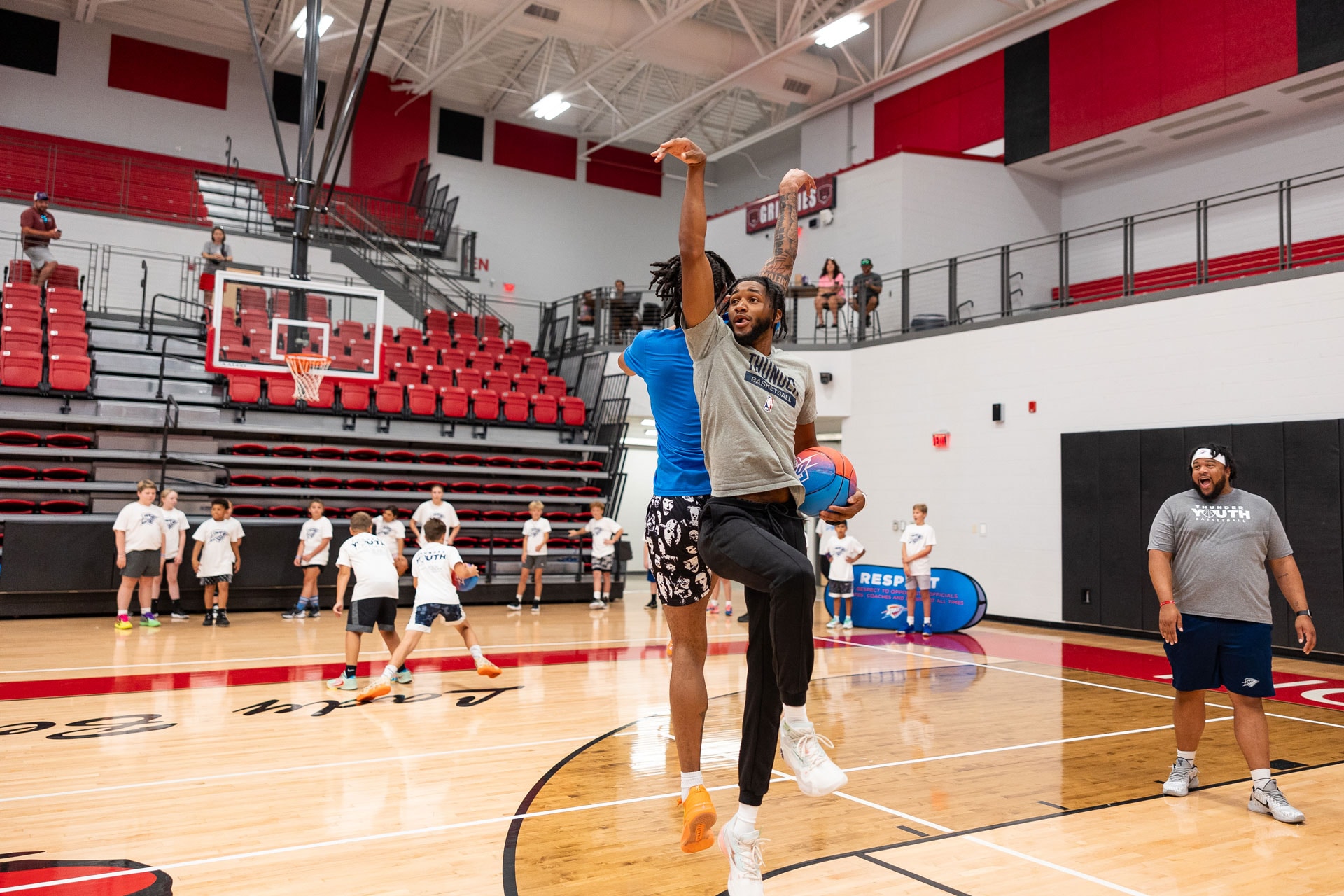 Photos: Jaylin Williams, Isaiah Joe Give Back Photo Gallery | NBA.com