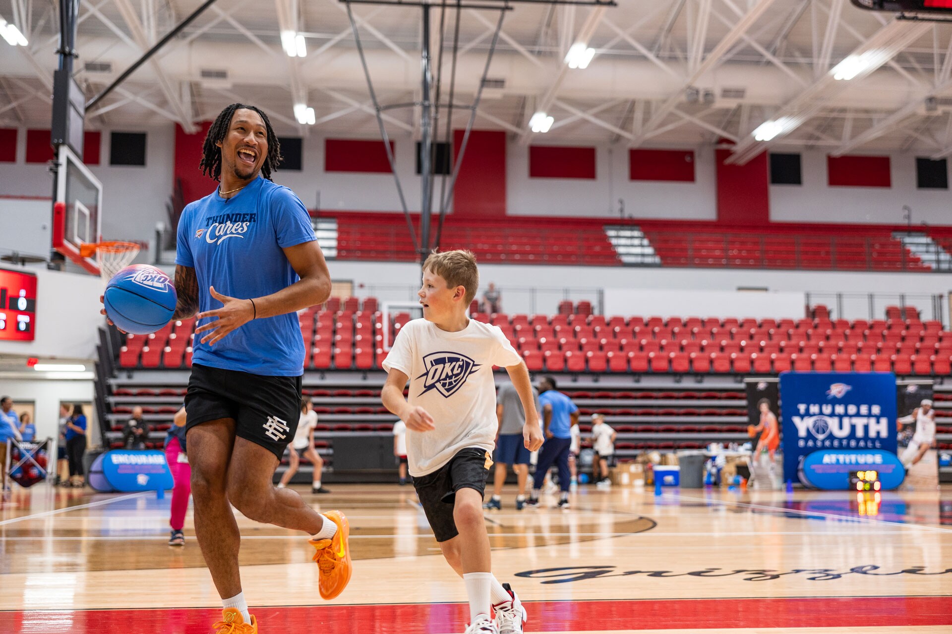 Photos: Jaylin Williams, Isaiah Joe Give Back Photo Gallery | NBA.com