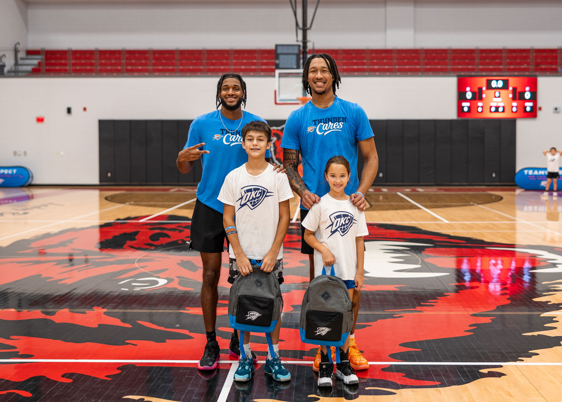 Photos: Jaylin Williams, Isaiah Joe Give Back Photo Gallery | NBA.com
