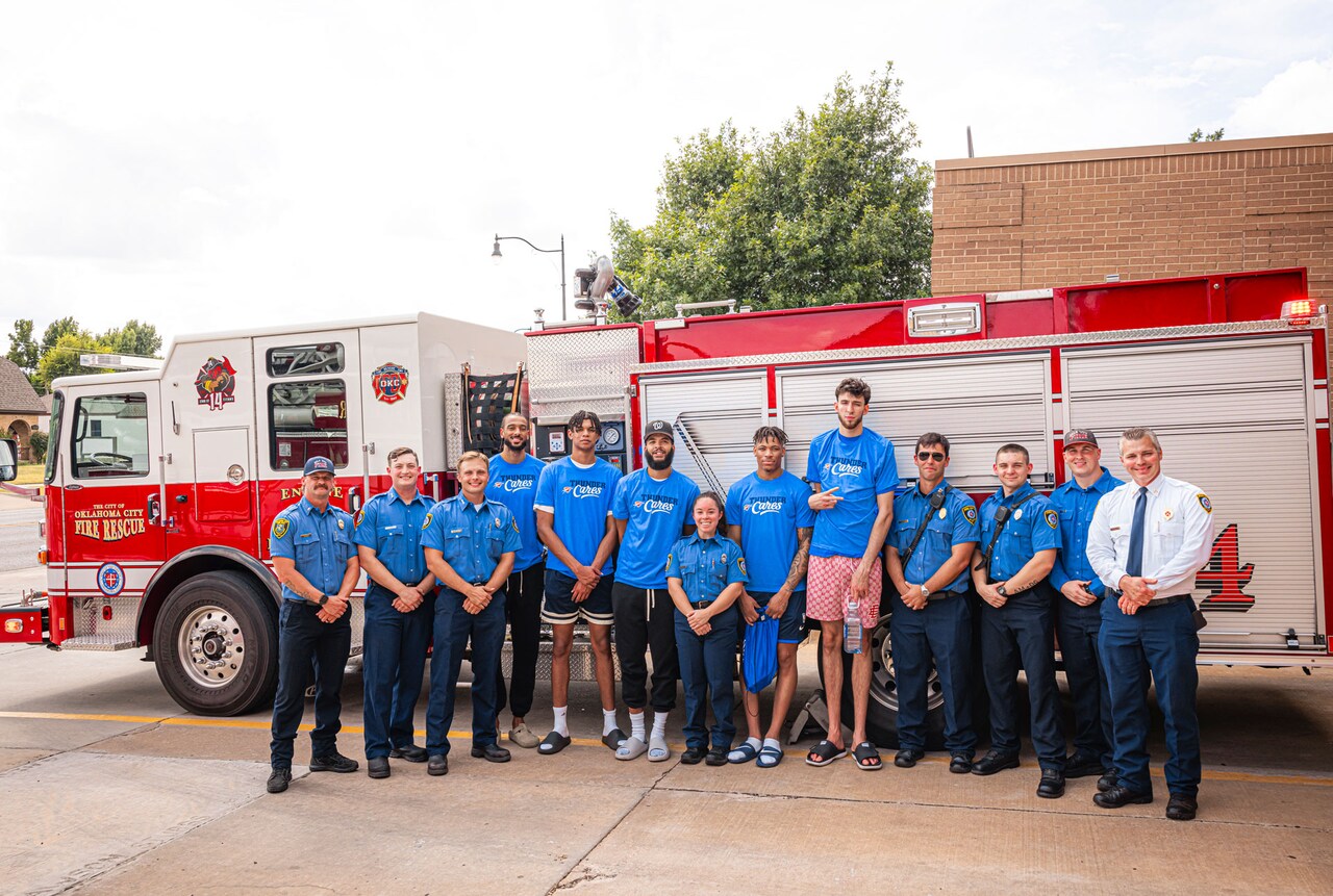 Photos: Thunder at Fire Station 14 Photo Gallery | NBA.com