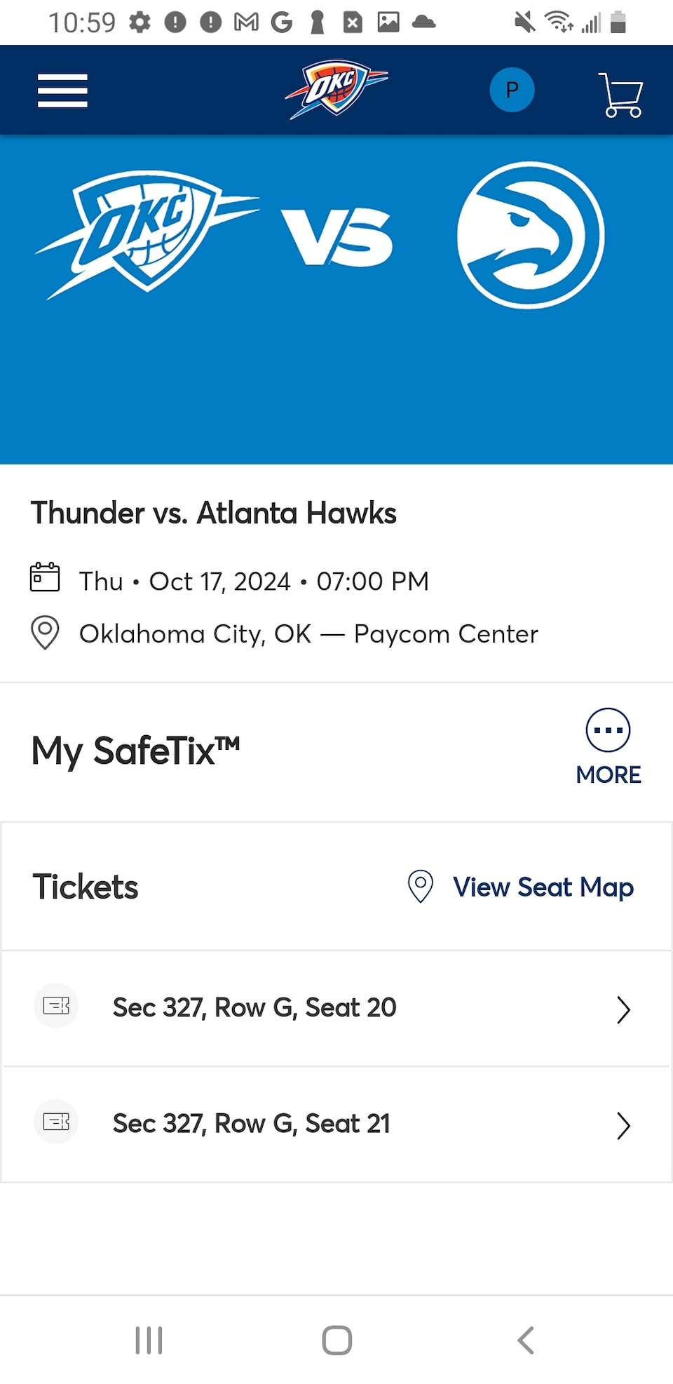 Mobile Ticketing | Oklahoma City Thunder