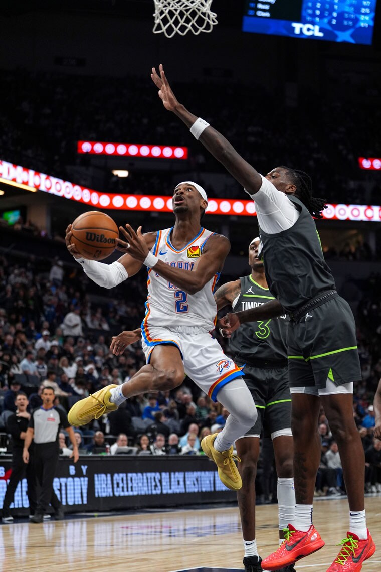 Photos: Thunder at Timberwolves | Oklahoma City Thunder