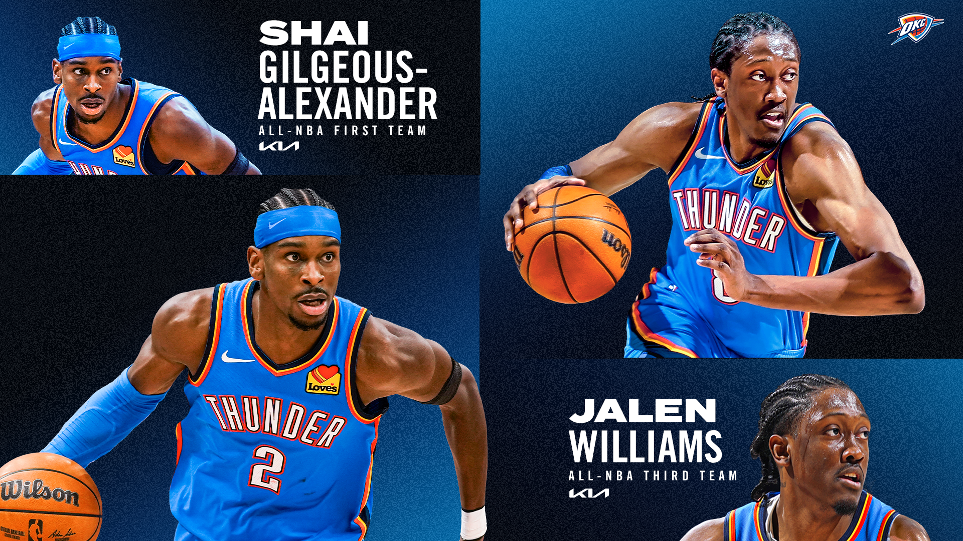 Shai Gilgeous-Alexander and Jalen Williams Named to All-NBA Teams ...