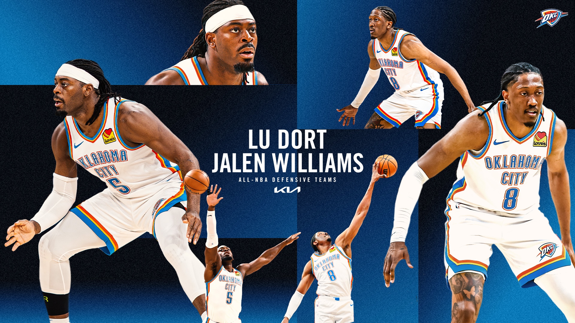Luguentz Dort and Jalen Williams Named to 2024-25 NBA All-Defensive ...