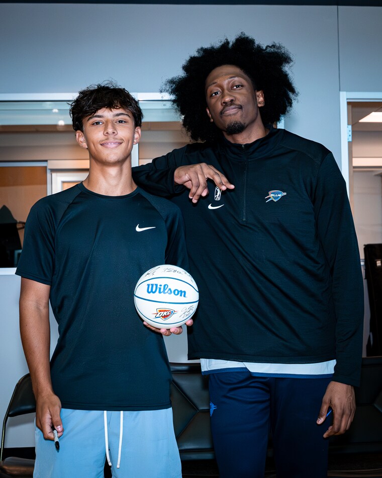Photos: Thunder Welcomes Special Guests | Oklahoma City Thunder