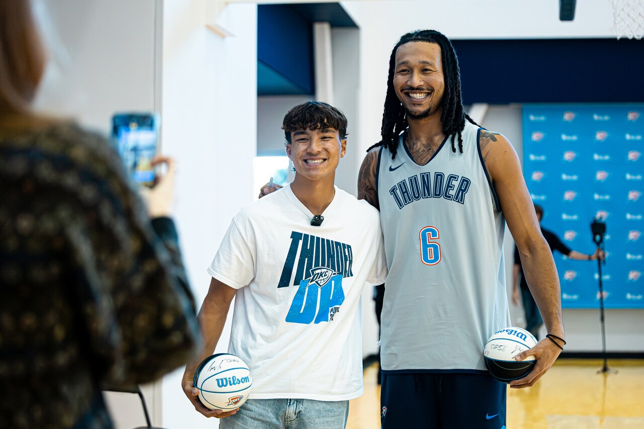 Photos: Thunder Welcomes Special Guests | Oklahoma City Thunder