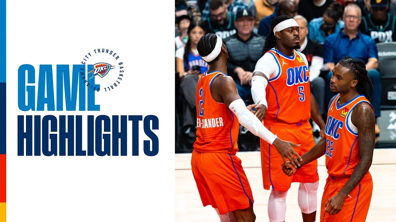 Highlights: OKC 123 POR 115 | Oklahoma City Thunder