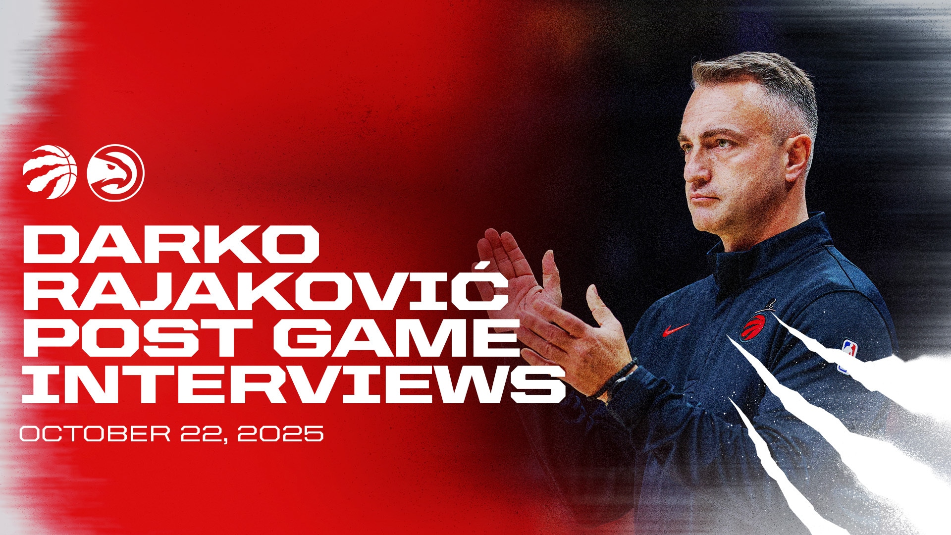 Darko Rajakovic | Post Game vs. Hawks | October 22, 2025 | Toronto Raptors