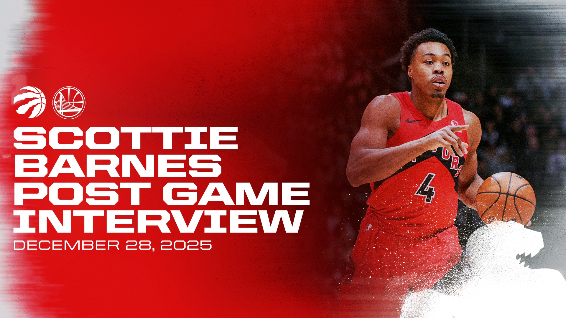 Scottie Barnes | Post Game vs Warriors | December 28, 2025 | Toronto ...