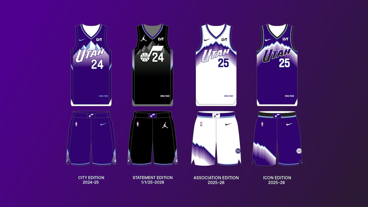 Utah Jazz Unveil New Uniforms and Expanded Color Palette Influenced by ...