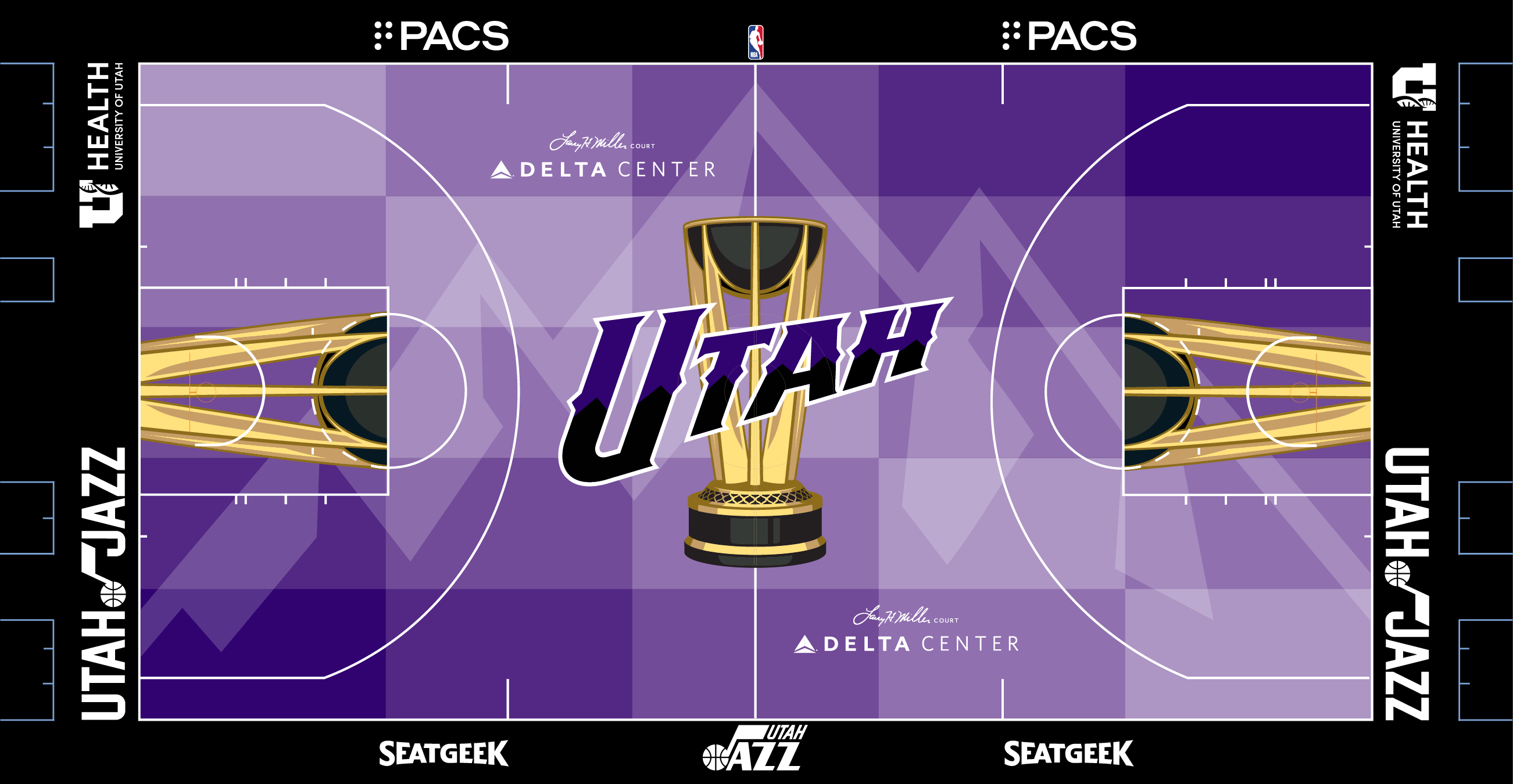 Utah Jazz Unveil 2025 Emirates NBA Cup Court Design | Utah Jazz