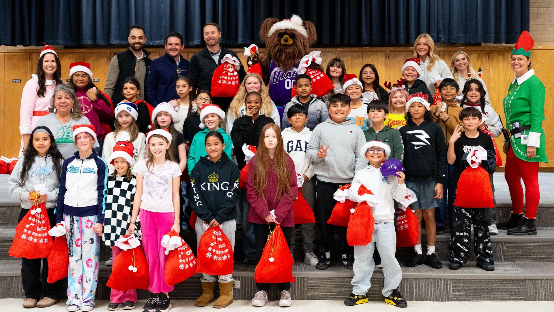 PHOTOS | Mark Miller Subaru Santa Sack Pep Rally | Utah Jazz