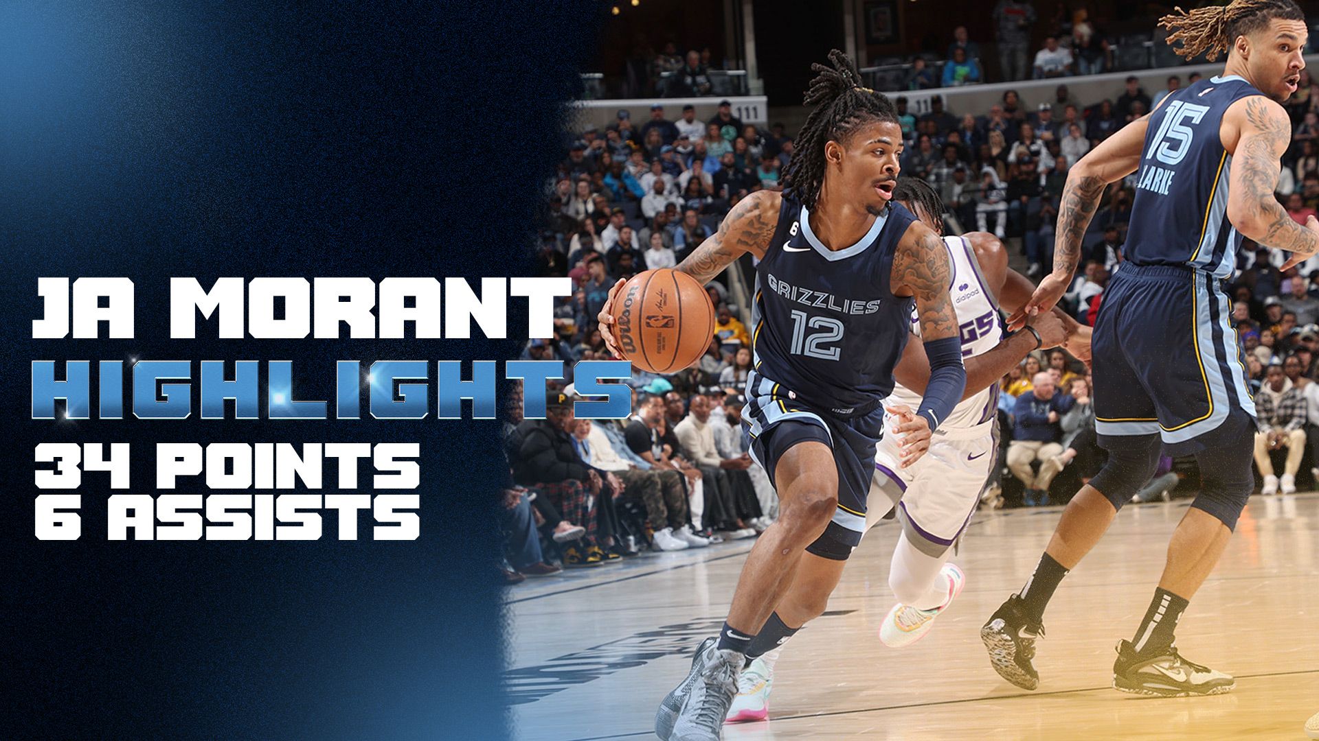 Ja Morant 34 points vs. Kings