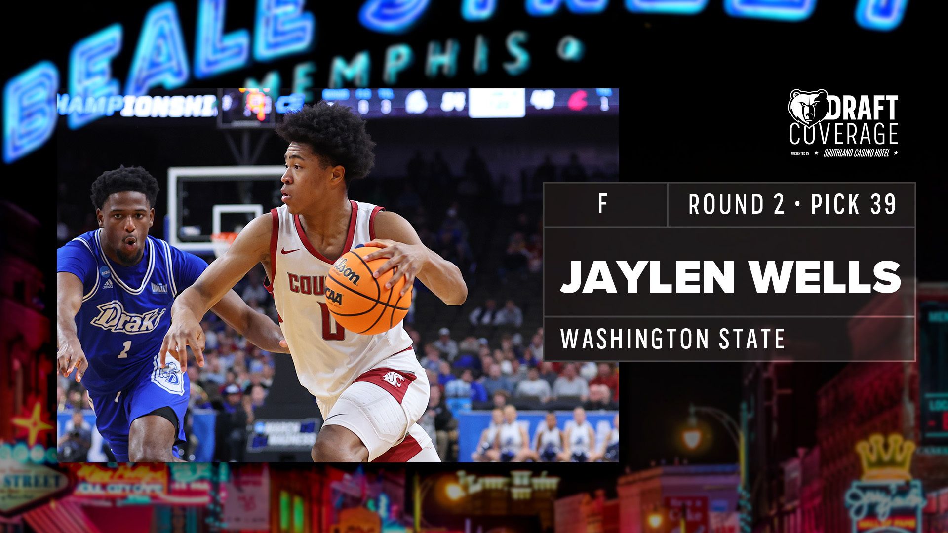 Grizzlies select Jaylen Wells in second round of 2024 NBA draft ...