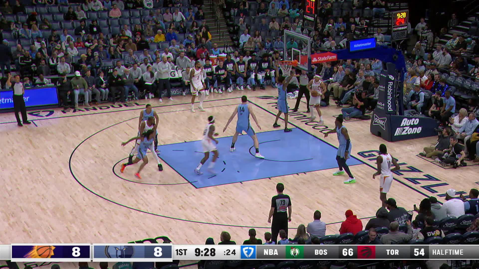 Zach Edey rises to block the shot | Memphis Grizzlies
