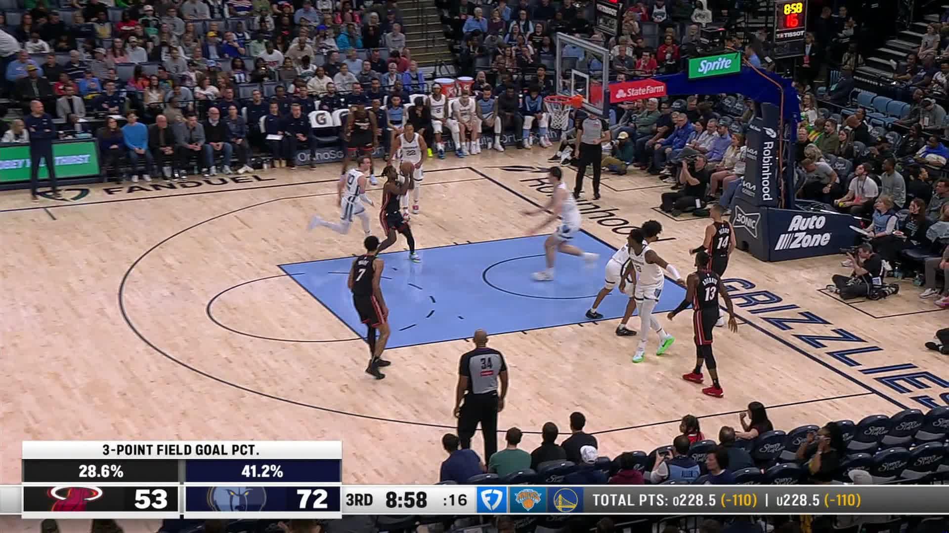 Zach Edey rises to block the shot | Memphis Grizzlies