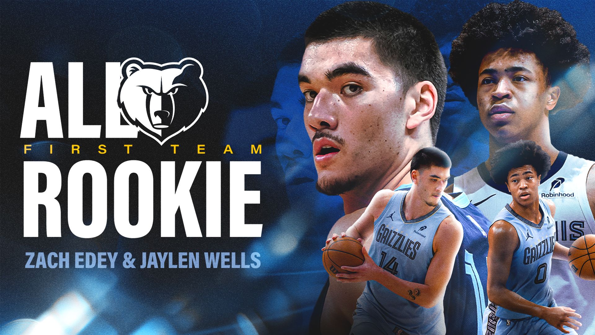 Zach Edey and Jaylen Wells named to NBA All-Rookie First Team | Memphis Grizzlies