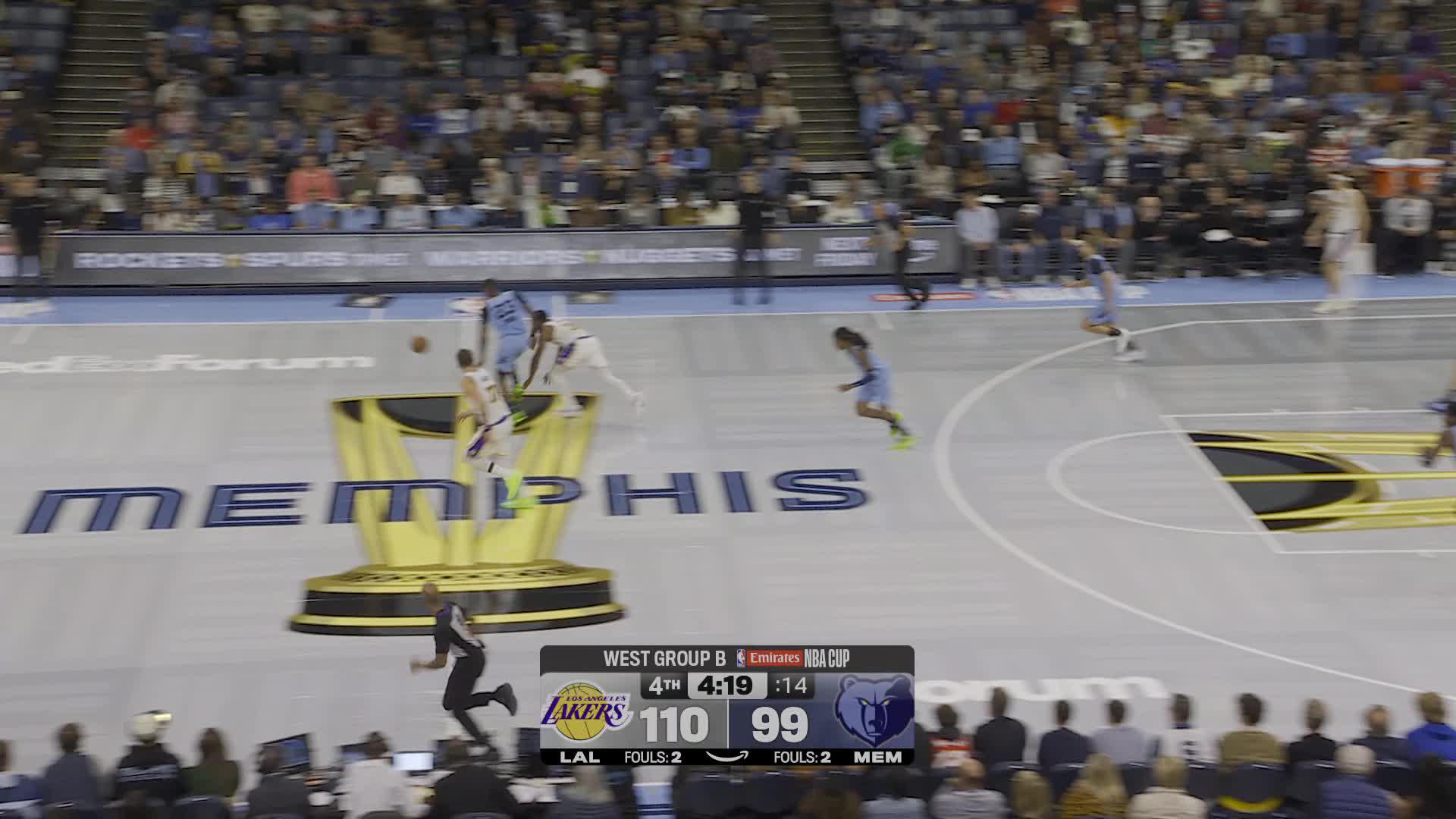 Cedric Coward with the steal and the finger roll | Memphis Grizzlies