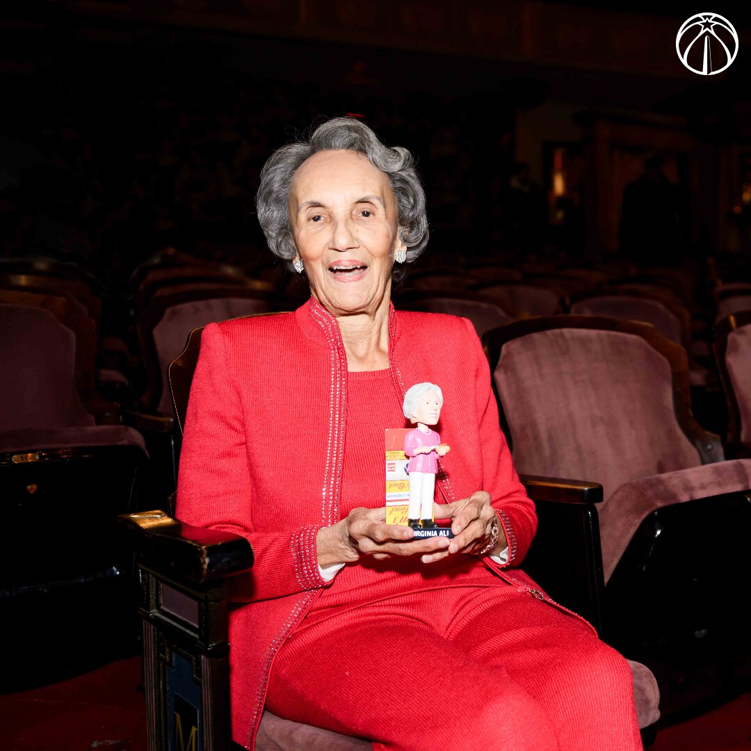 Jordan Poole x Virginia Ali Bobblehead Presentation | 12/14/23 Photo ...