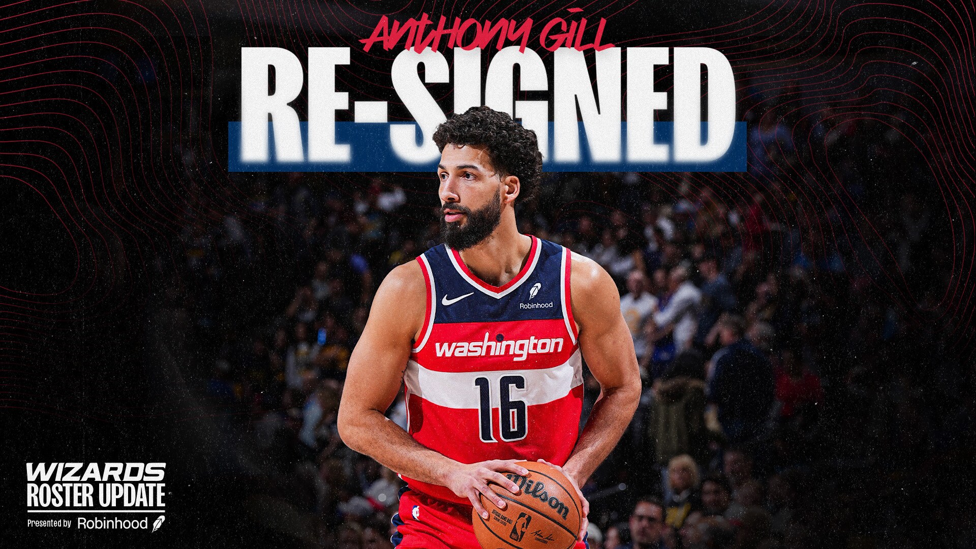 Wizards Re-sign Anthony Gill | Washington Wizards