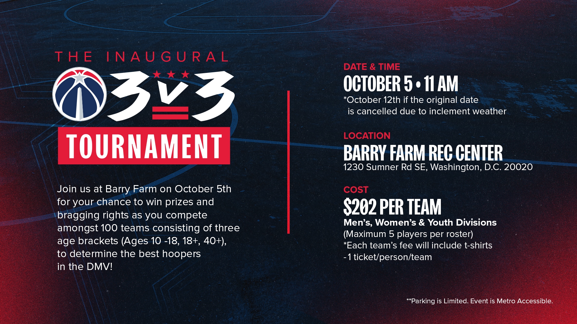 Wizards Announce Inaugural 3v3 Tournament | Washington Wizards