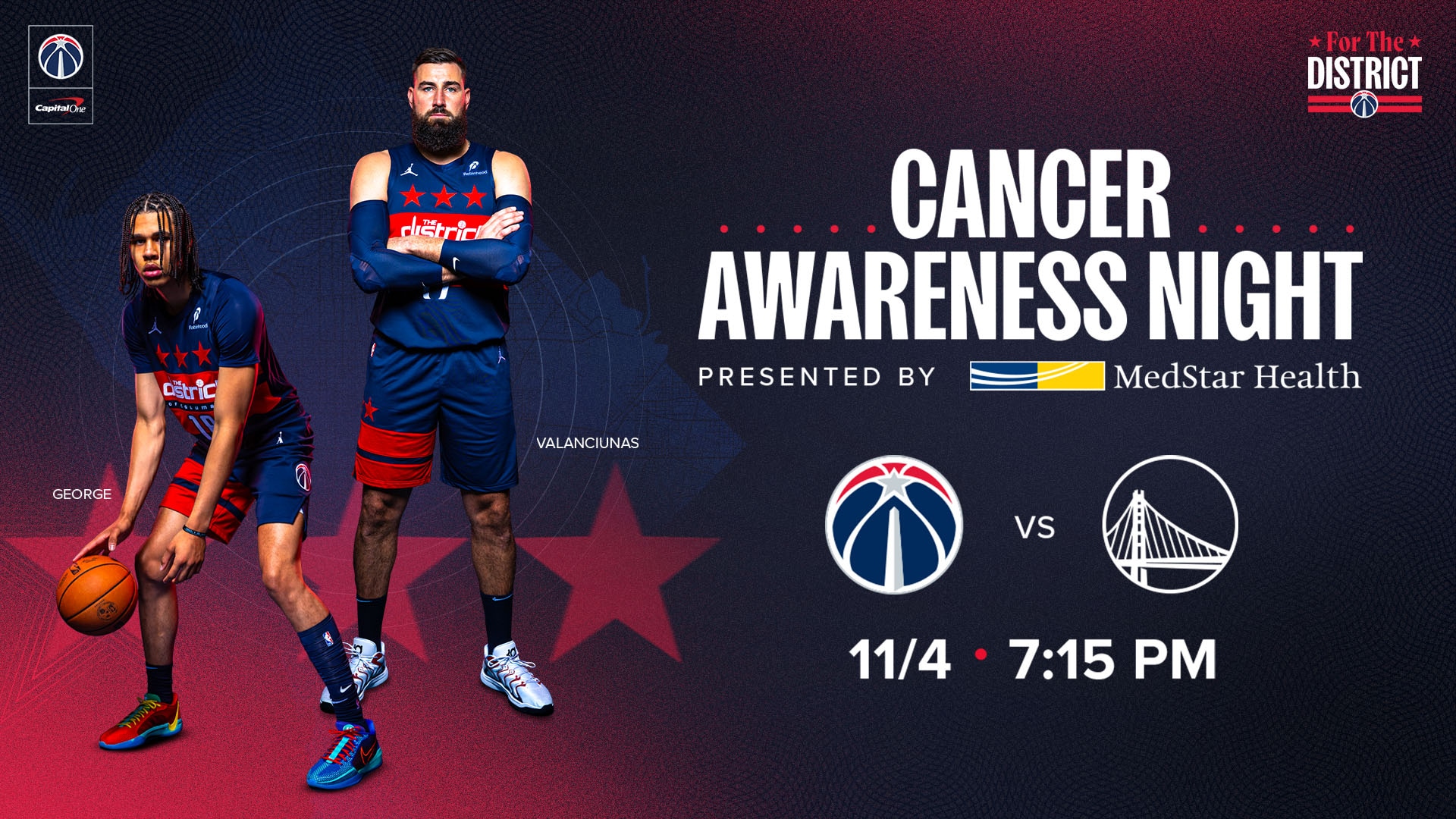 Wizards Host Cancer Awareness Night In Partnership With MedStar Health ...