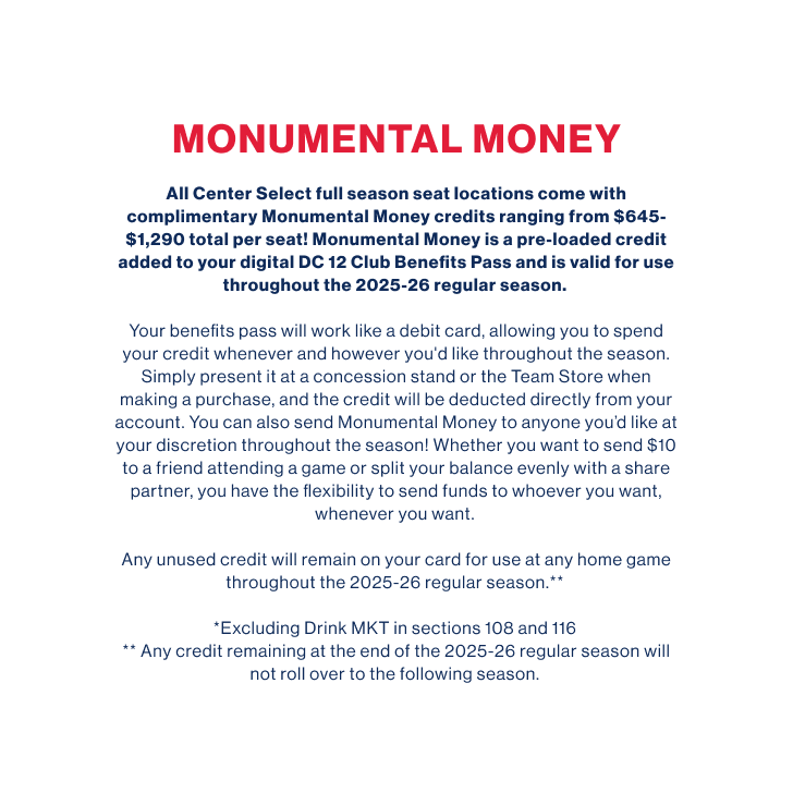 Washington Wizards 2025-26 Season Ticket Memberships