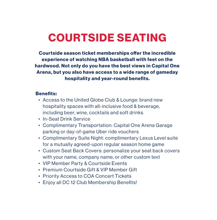 Washington Wizards 2025-26 Season Ticket Memberships
