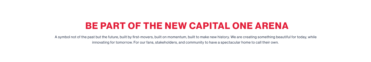 Washington Wizards 2025-26 Season Ticket Memberships