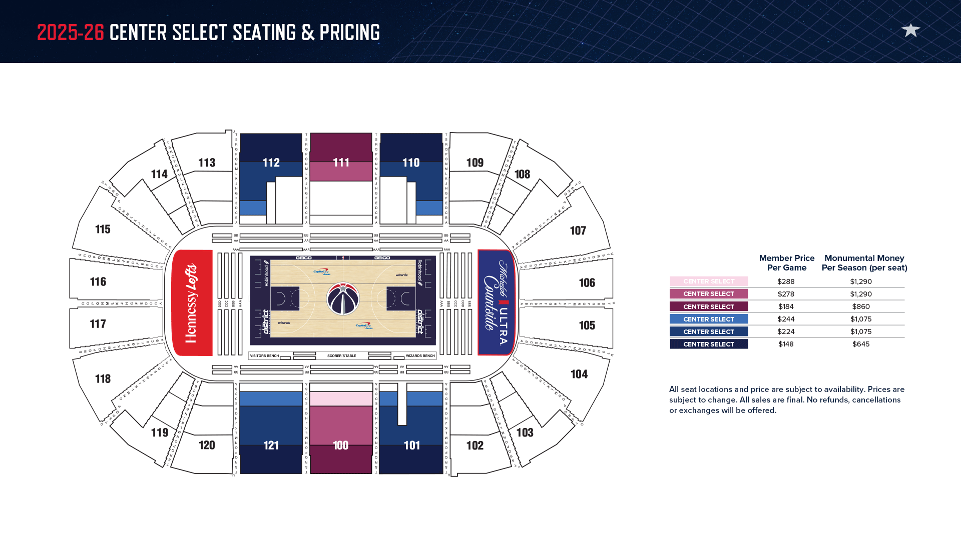 Washington Wizards 2025-26 Season Ticket Memberships