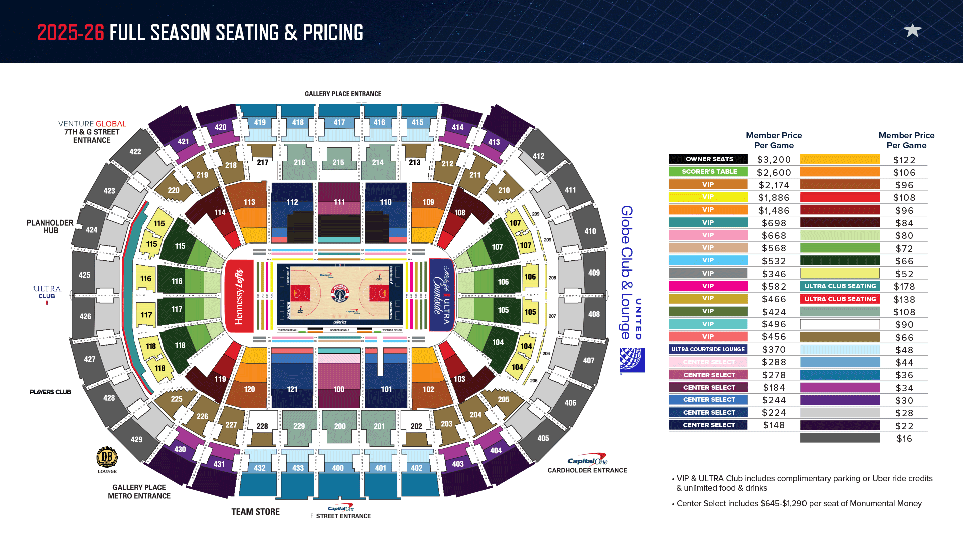 Washington Wizards 2025-26 Season Ticket Memberships