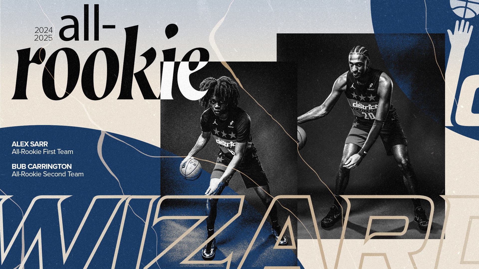 Alex Sarr and Bub Carrington Named to NBA All-Rookie Teams | Washington ...