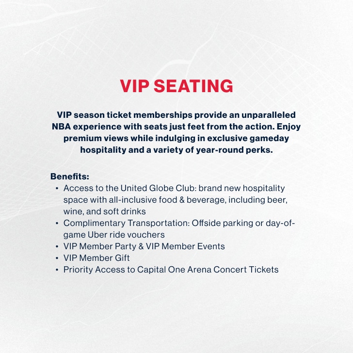 Washington Wizards 2026-27 Season Ticket Memberships