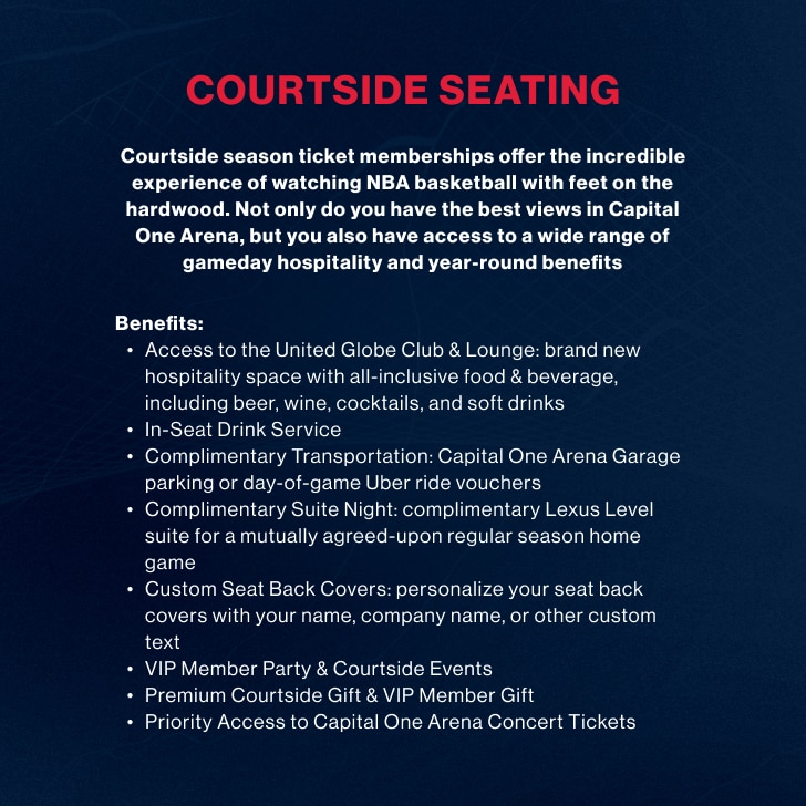 Washington Wizards 2026-27 Season Ticket Memberships