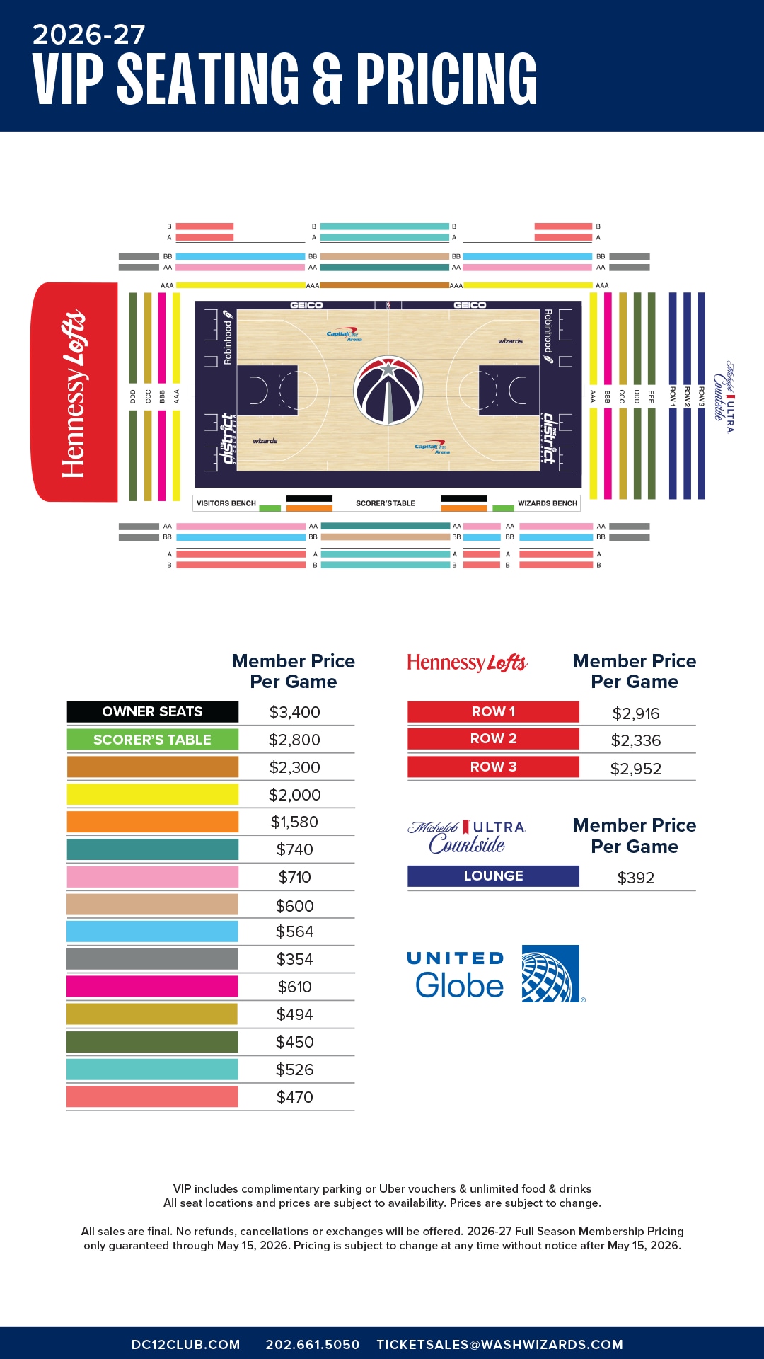 Washington Wizards 2026-27 Season Ticket Memberships