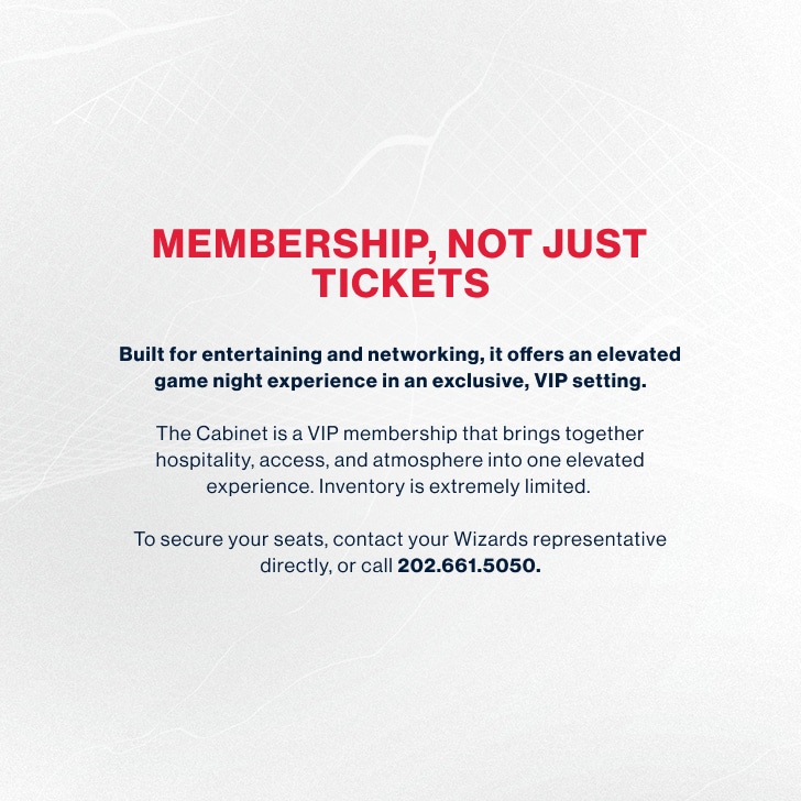 Washington Wizards 2026-27 Season Ticket Memberships