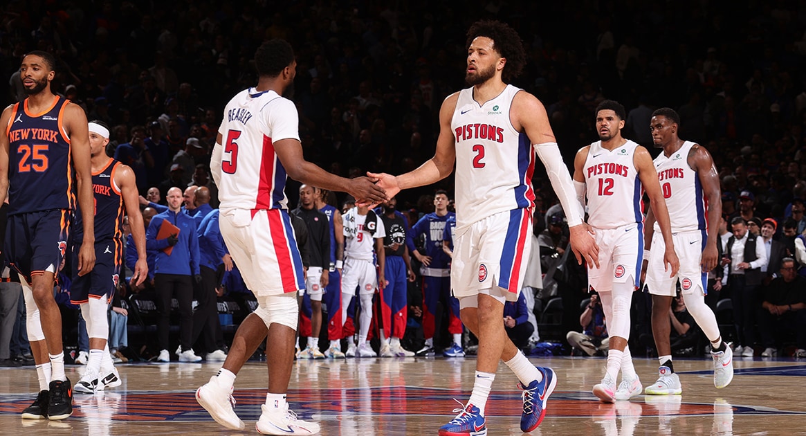 Cade Cunningham after 33 points vs. Knicks helps snap Pistons’ 15-game playoff losing skid: ‘It ...