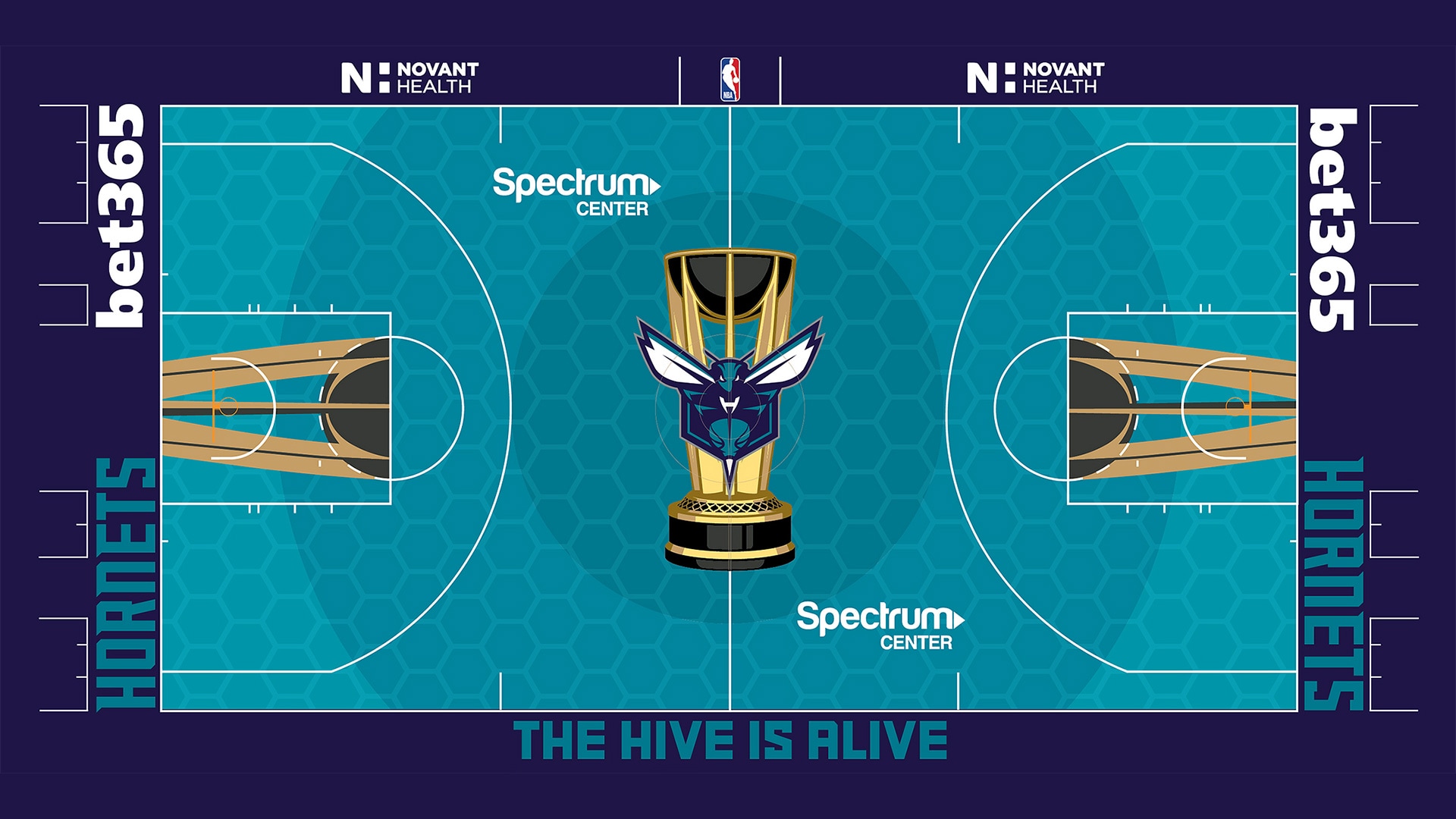 Hornets Unveil 2024-25 Emirates NBA Cup Court | Charlotte Hornets