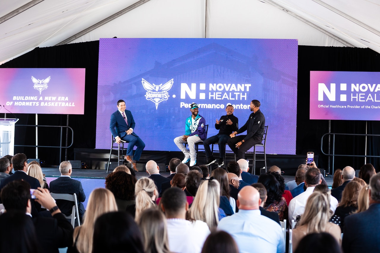 Charlotte Hornets Commemorate Tipoff Of Novant Health Performance ...
