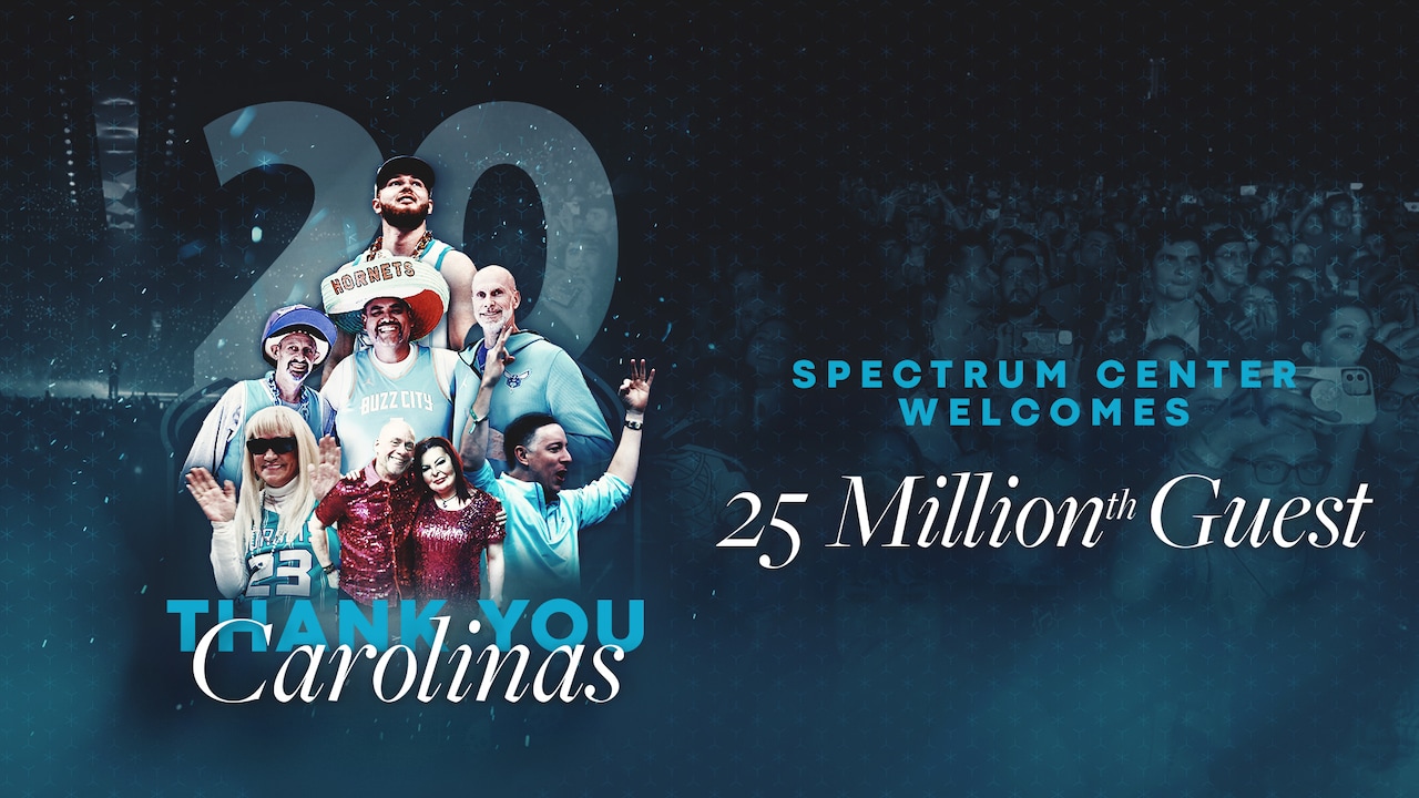 Spectrum Center Celebrates 25 Millionth Guest At Tonight's Charlotte ...