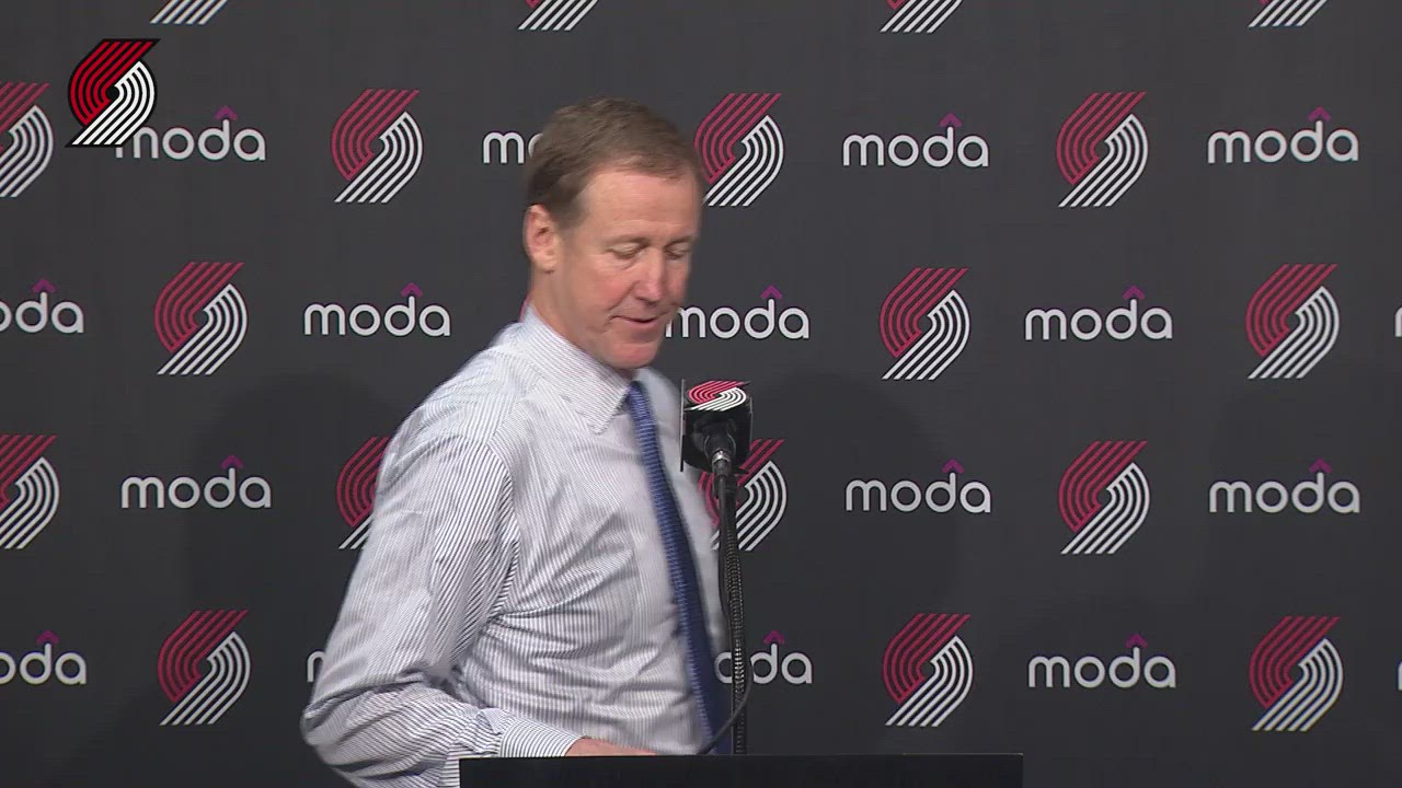 Stotts: 'It's Good To Get A Close Game Win' | Portland Trail Blazers