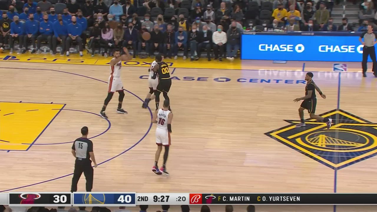 3-Pointer By Tyler Herro Vs The Warriors