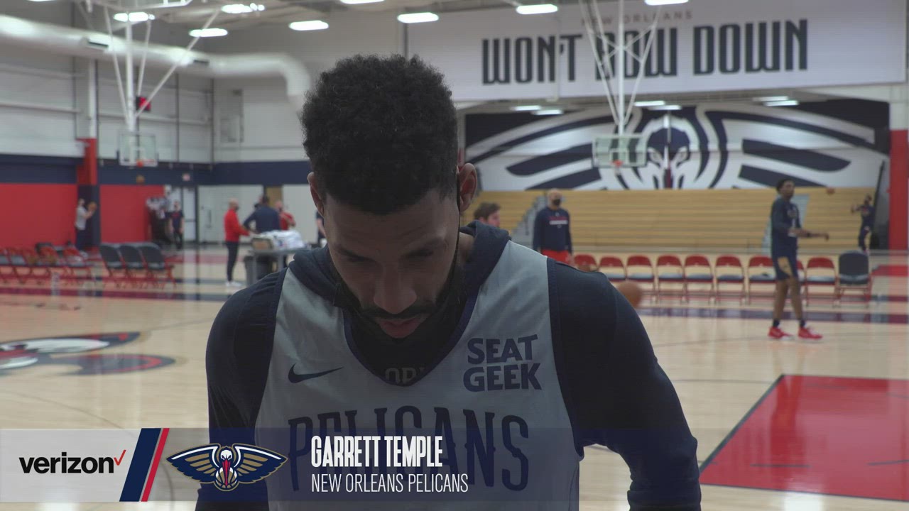 Garrett Temple on keys to winning recent games | Pelicans Practice 12 ...