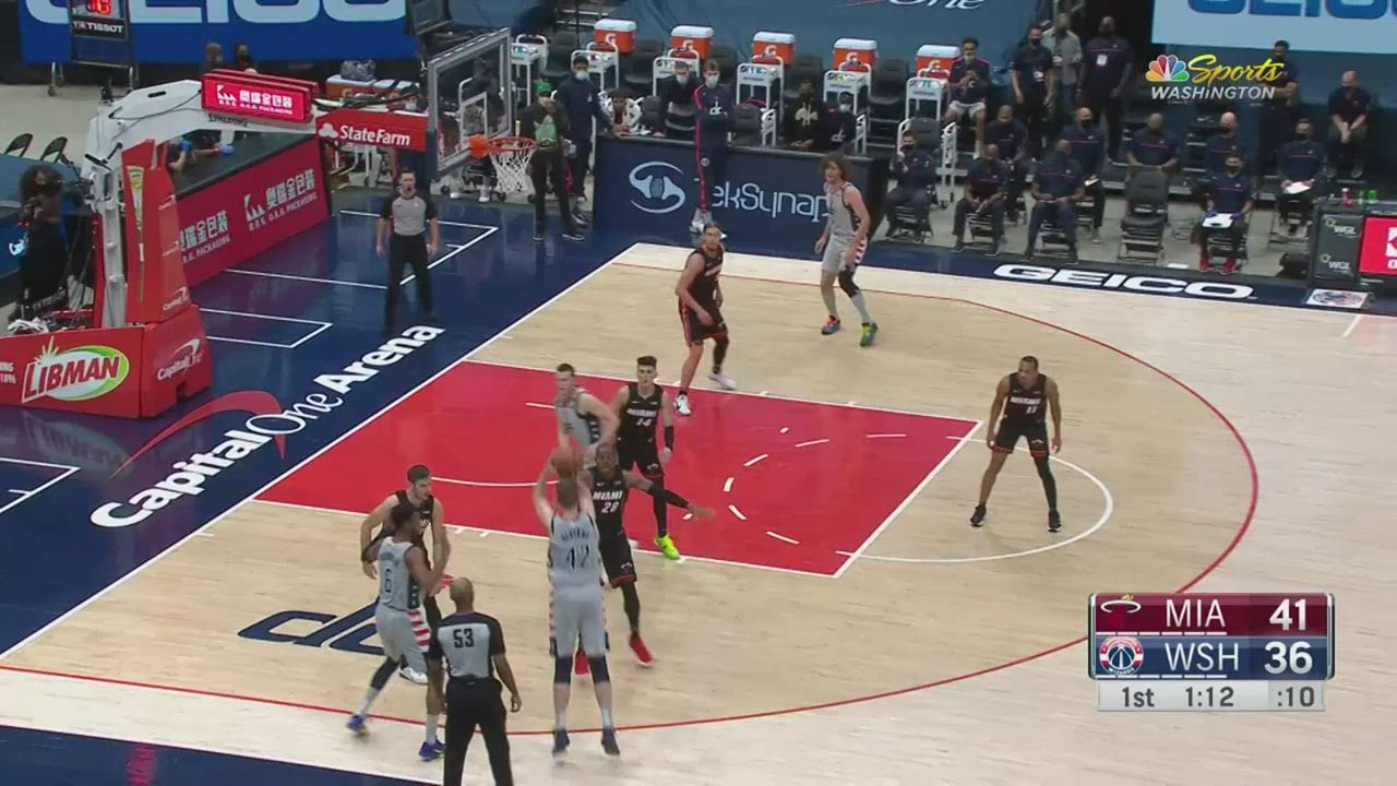 Highlights: Garrison Mathews vs. Heat - 1/9/21 | Washington Wizards