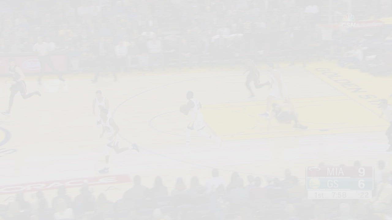 Golden State Warriors with 11 3-pointers against the Heat