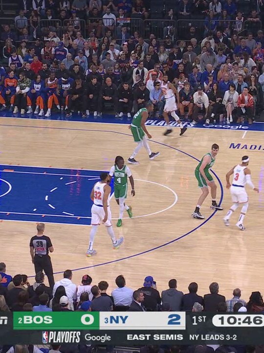 New York Knicks Highlights vs. Boston Celtics | April 8, 2025