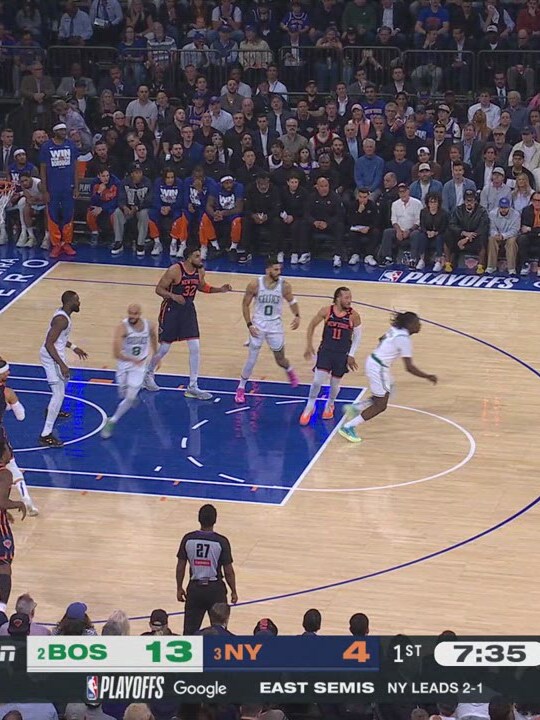 New York Knicks Highlights vs. Boston Celtics | April 8, 2025