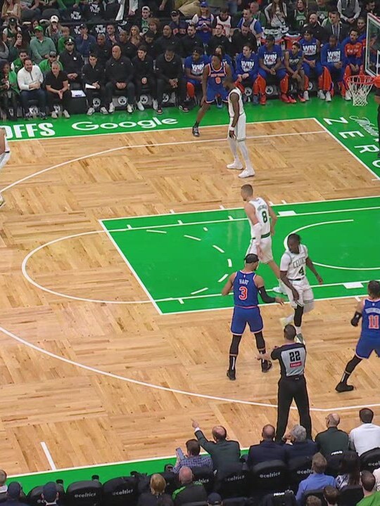 New York Knicks Highlights vs. Boston Celtics | April 8, 2025