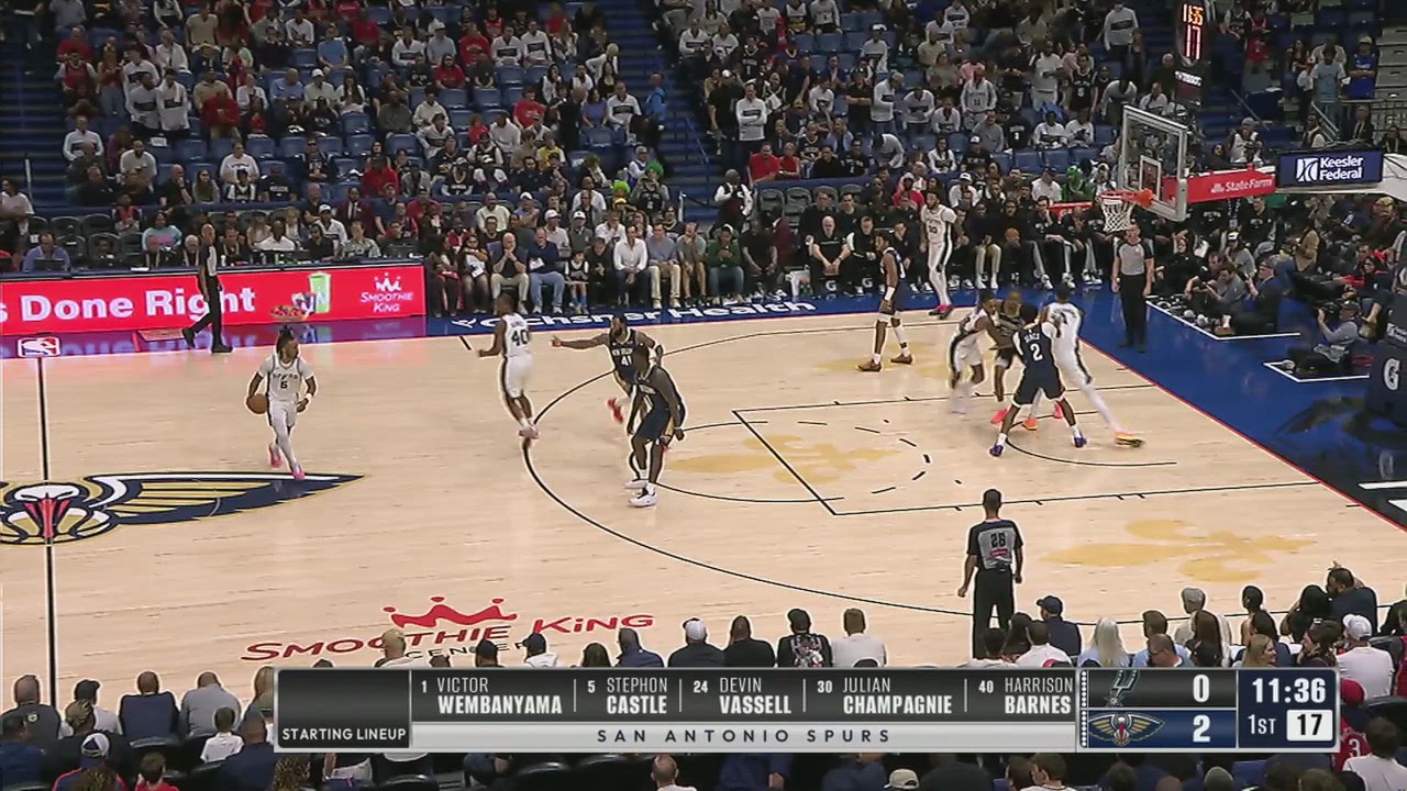 Team Highlights vs New Orleans Pelicans | 10/24/25 | San Antonio Spurs